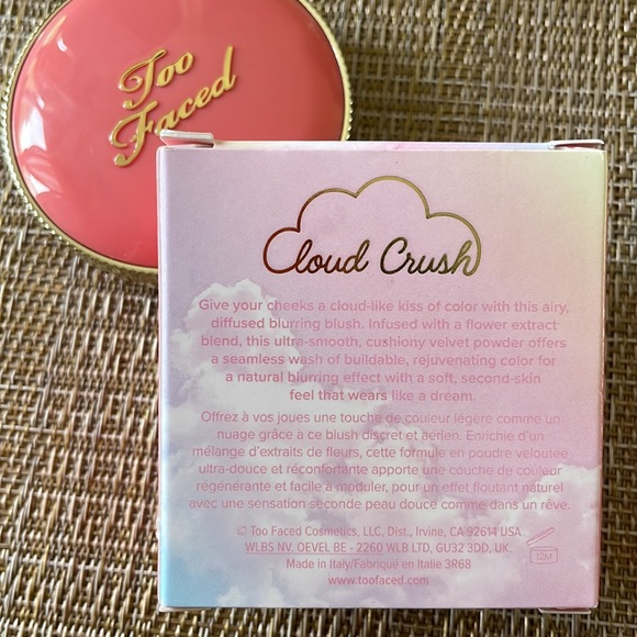 Too Faced | Makeup | Bnib Too Faced Cloud Crush Blurring Blush | Poshmark